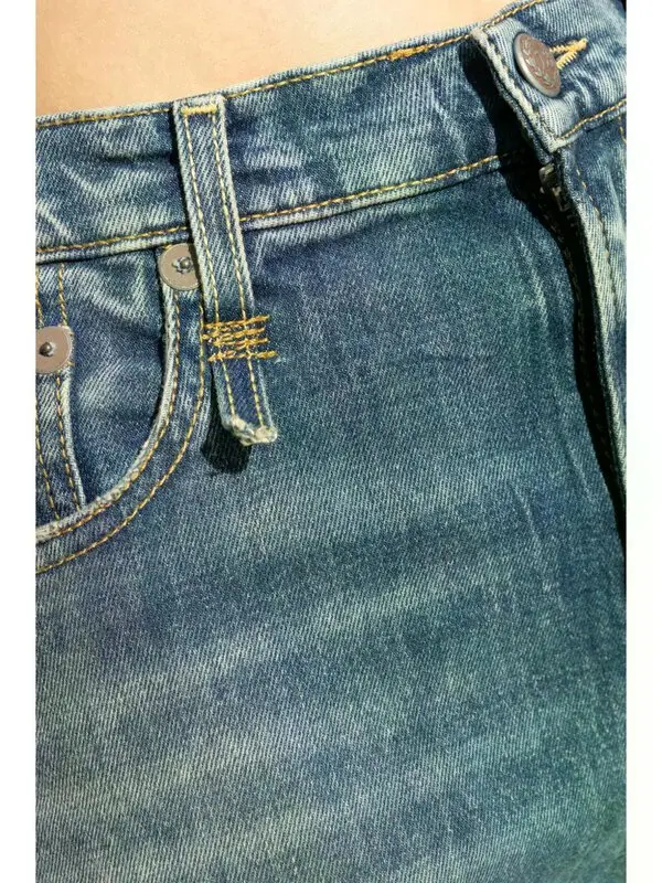 R13 Logo Patch Jeans - Blue