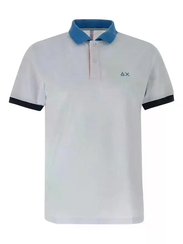 SUN 68 Contrast-collar Polo Shirt