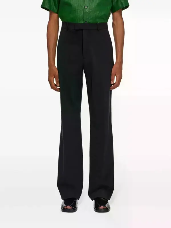 FERRAGAMO Straight-leg Cotton Trousers