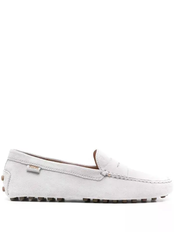 TOD'S Gommino Driving Loafers - Grey