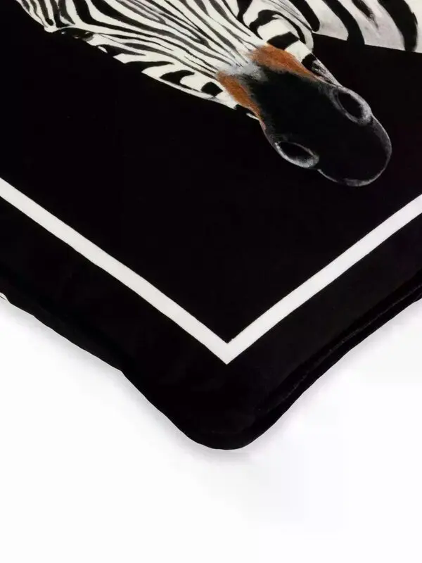 Dolce & Gabbana Small Zebra-print Velvet Cushion