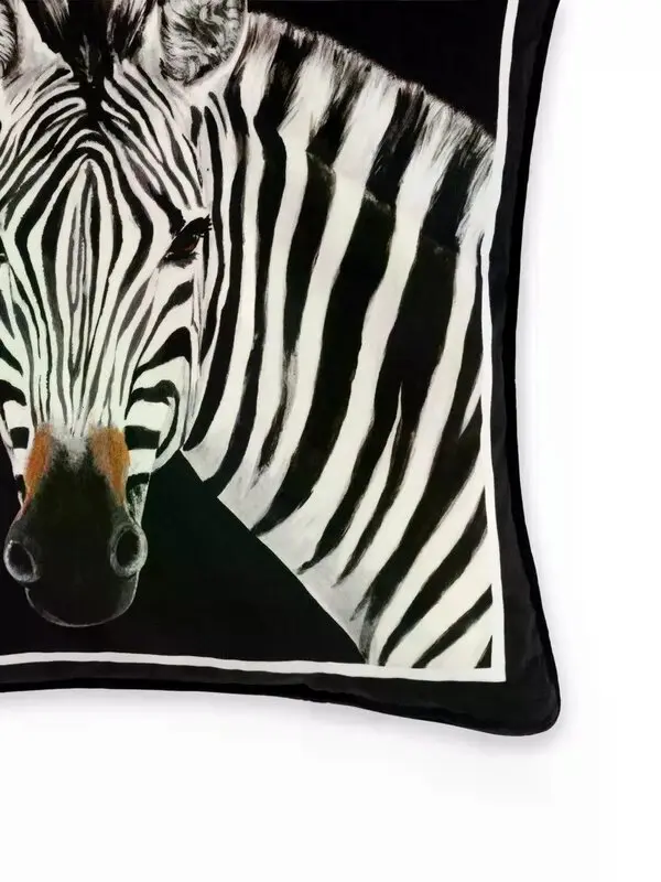 Dolce & Gabbana Small Zebra-print Velvet Cushion