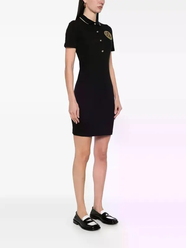 Versace Logo-embroidered Mini Dress