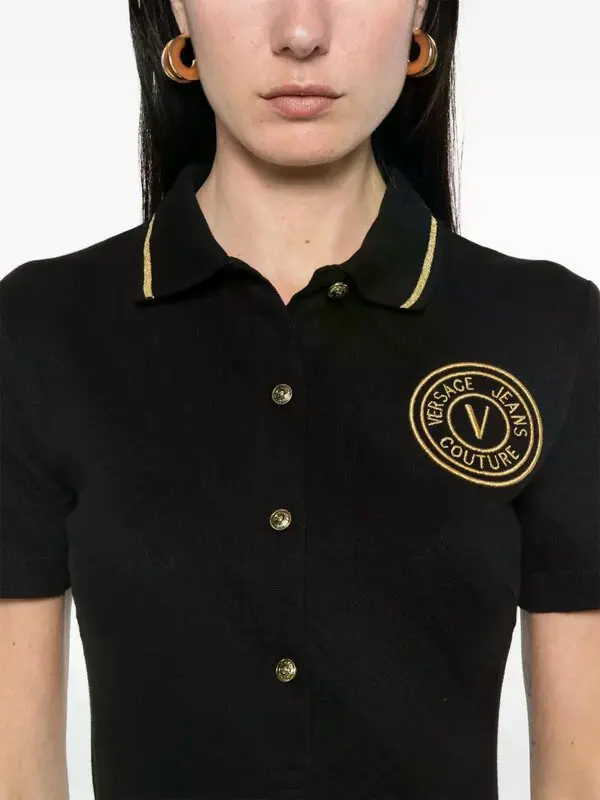 Versace Logo-embroidered Mini Dress