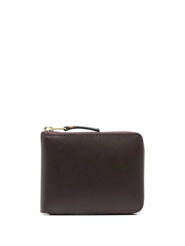 Comme Des Garçons Zip-around Wallet - Brown