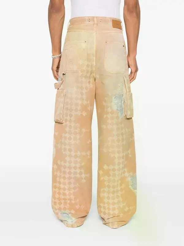 Amiri Distressed Straight-leg Jeans