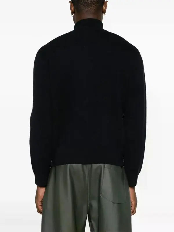 Nanushka Poval Zip-up Wool Cardigan