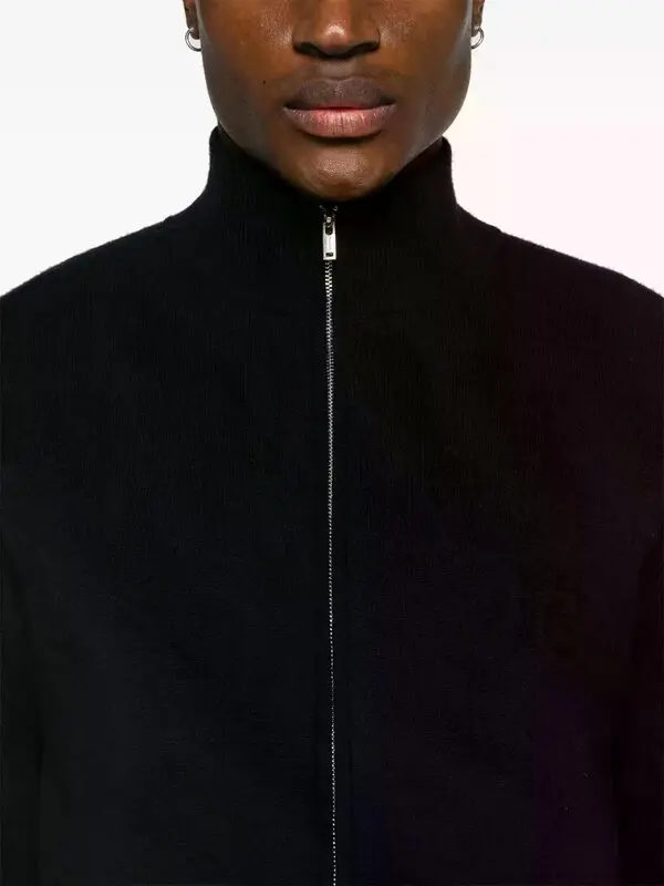 Nanushka Poval Zip-up Wool Cardigan