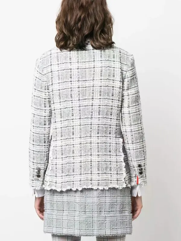 Thom Browne Crochet-trim Single-breasted Blazer