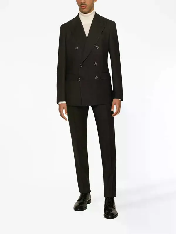 Dolce & Gabbana Sicilia-fit Double-breasted Blazer - Grey
