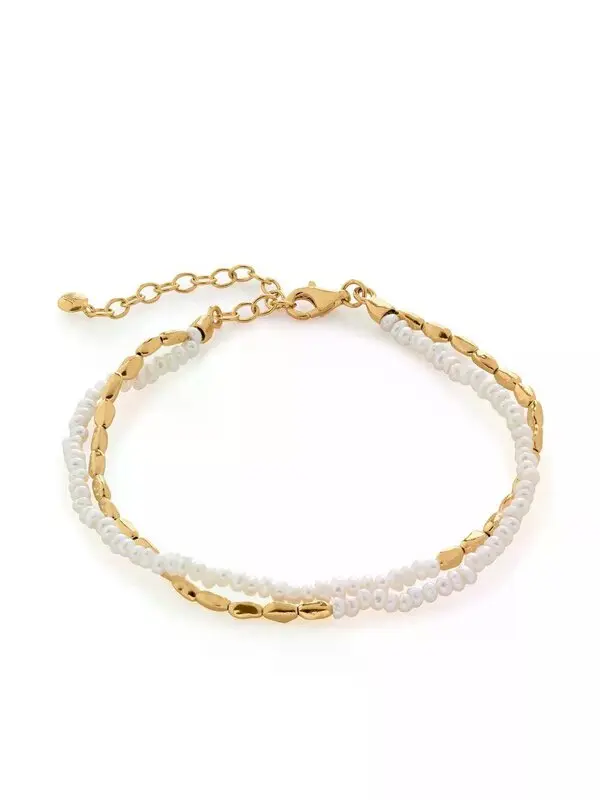 Monica Vinader Beaded-strand Bracelet - Gold