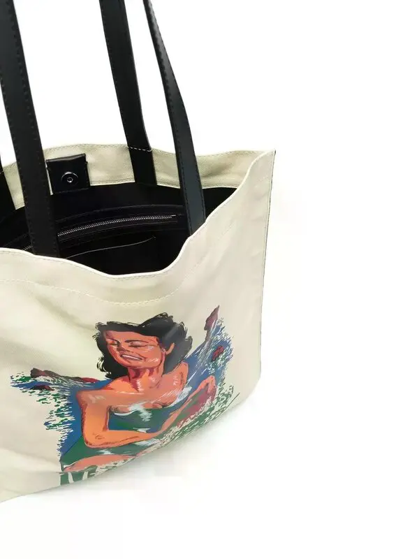 Moschino Illustration-print Tote Bag - Yellow
