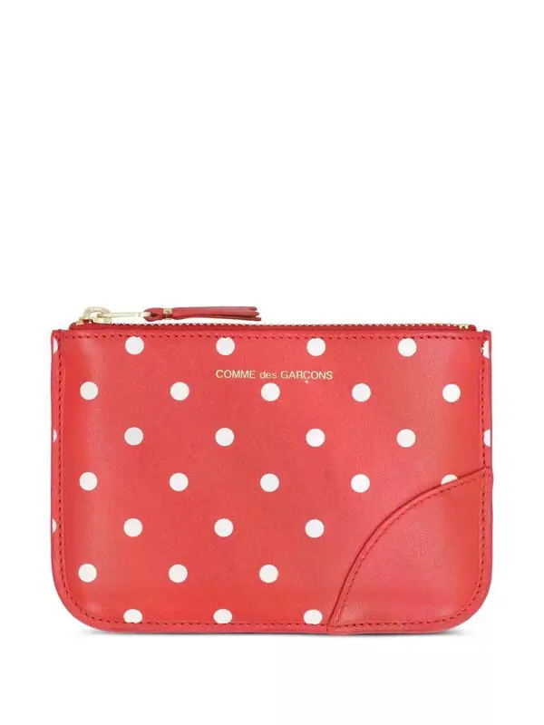 Comme Des Garçons Polka Dot Pouch - Red