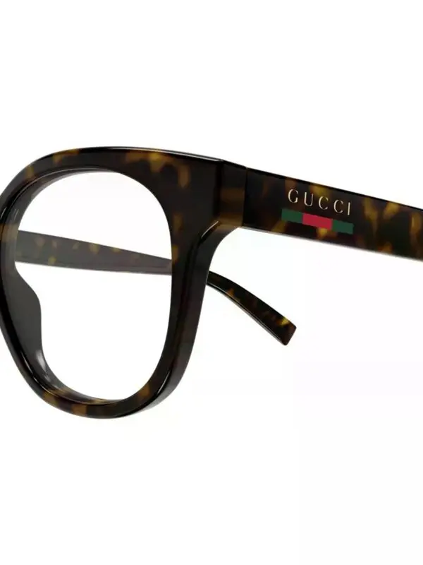 Gucci Round-frame Glasses - Brown