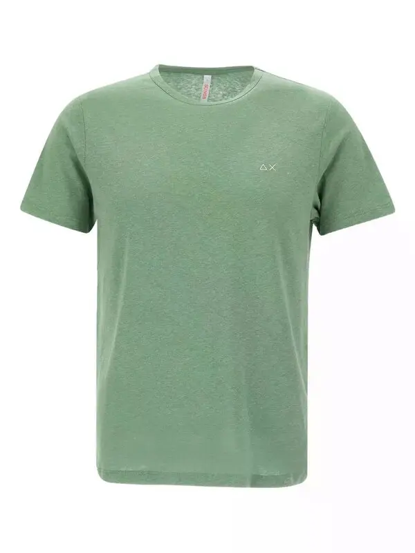 SUN 68 Linen-blend T-shirt