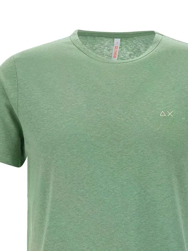 SUN 68 Linen-blend T-shirt
