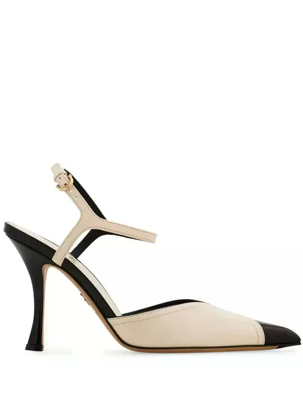 FERRAGAMO 95mm Contrasting-inlays Pumps