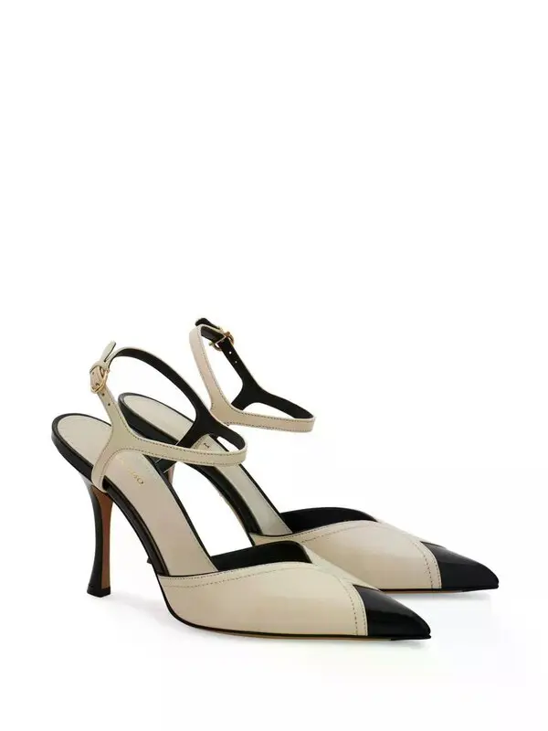 FERRAGAMO 95mm Contrasting-inlays Pumps