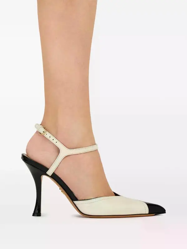 FERRAGAMO 95mm Contrasting-inlays Pumps