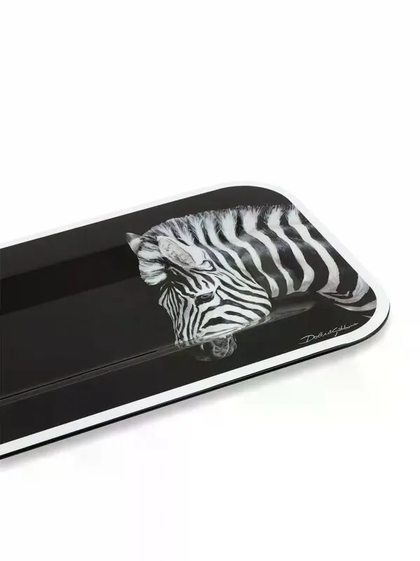 Dolce & Gabbana Small Zebra-print Wood Tray