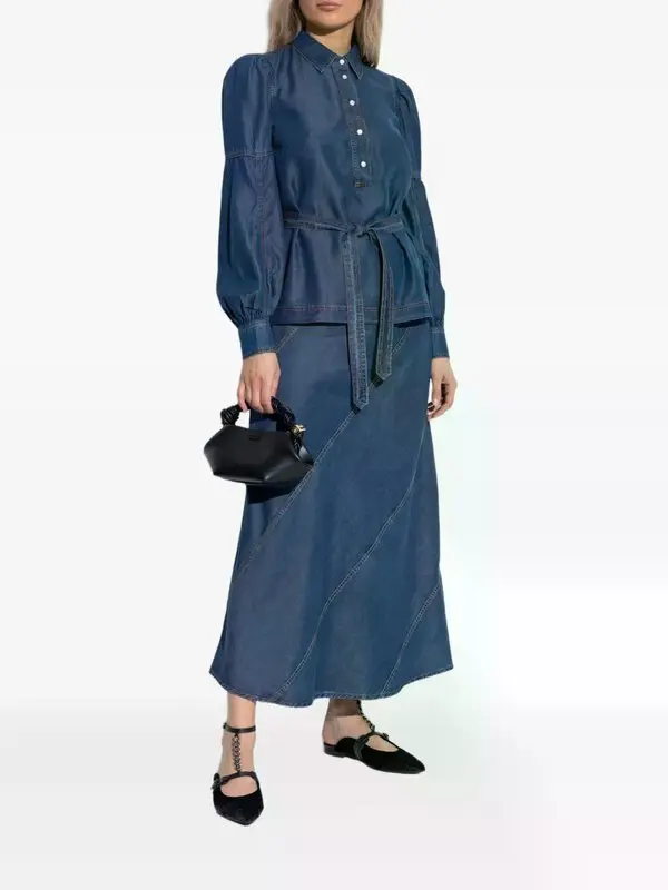 Munthe Denim Belted Blouse