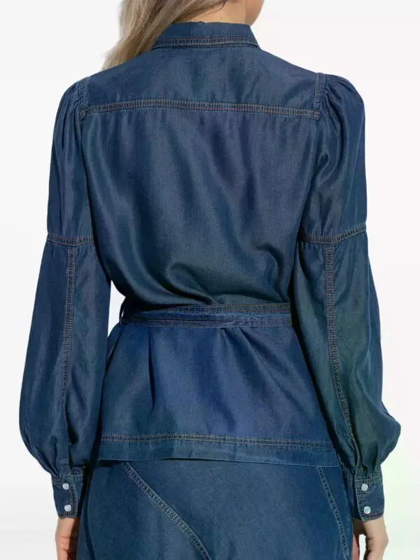 Munthe Denim Belted Blouse