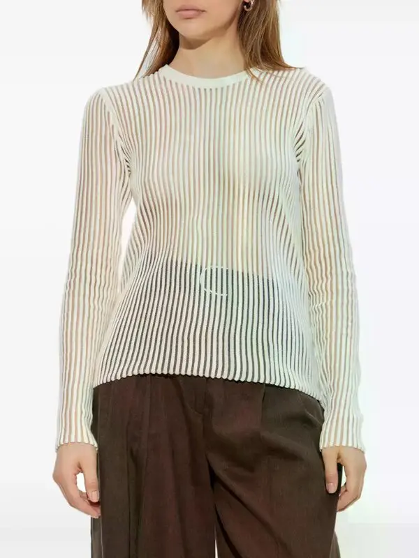 Helmut Lang Ribbed Long-sleeve Top