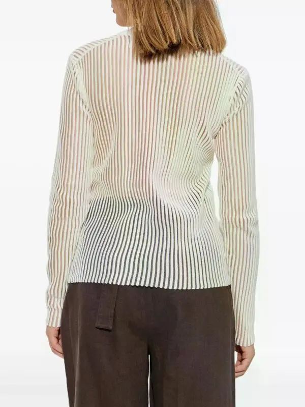 Helmut Lang Ribbed Long-sleeve Top
