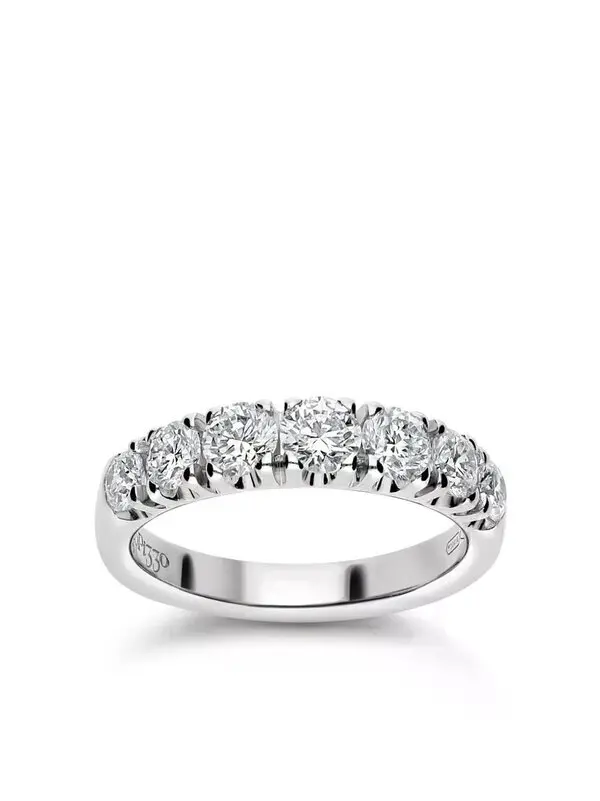 LEO PIZZO 18kt White Gold Diamond Band Ring