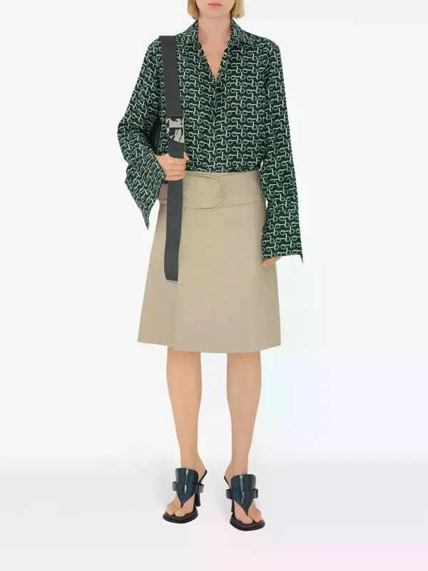 Burberry Canvas Wrap Skirt