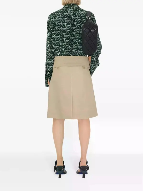 Burberry Canvas Wrap Skirt