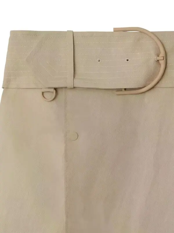 Burberry Canvas Wrap Skirt