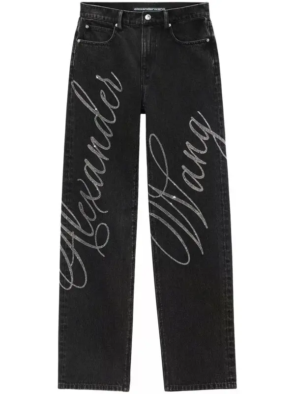Alexander Wang Ez Logo-embellished Jeans