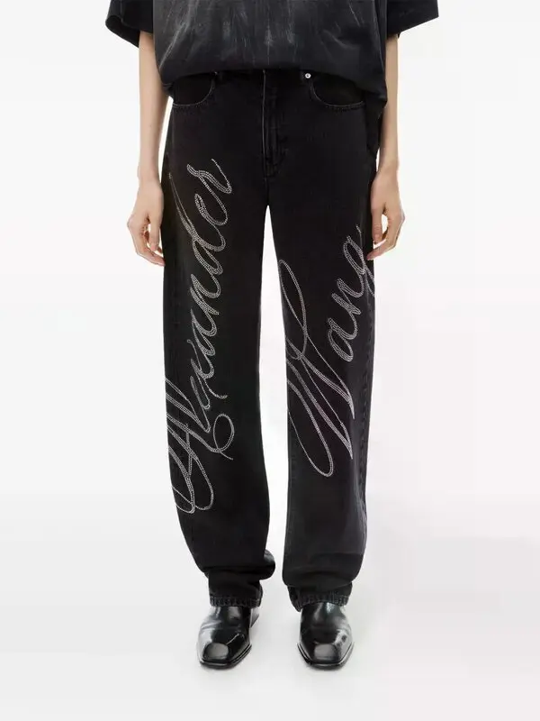 Alexander Wang Ez Logo-embellished Jeans
