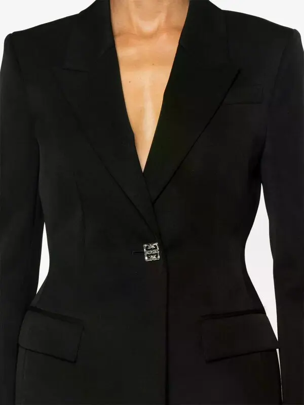 Givenchy 4g Liquid-button Wool Blazer