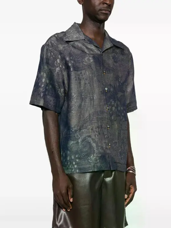 Etro Patterned-jacquard Shirt