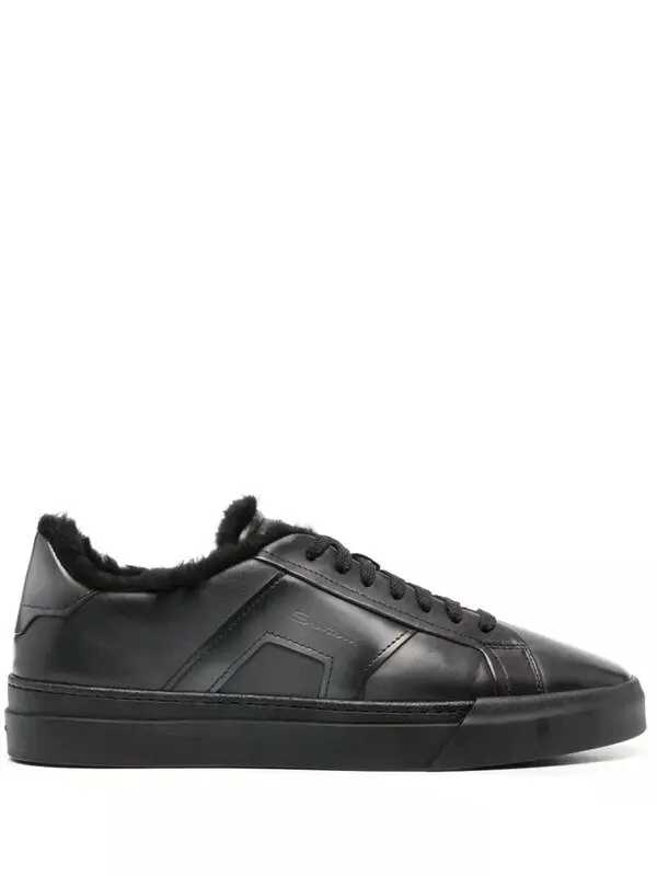 Santoni Leather Sneakers