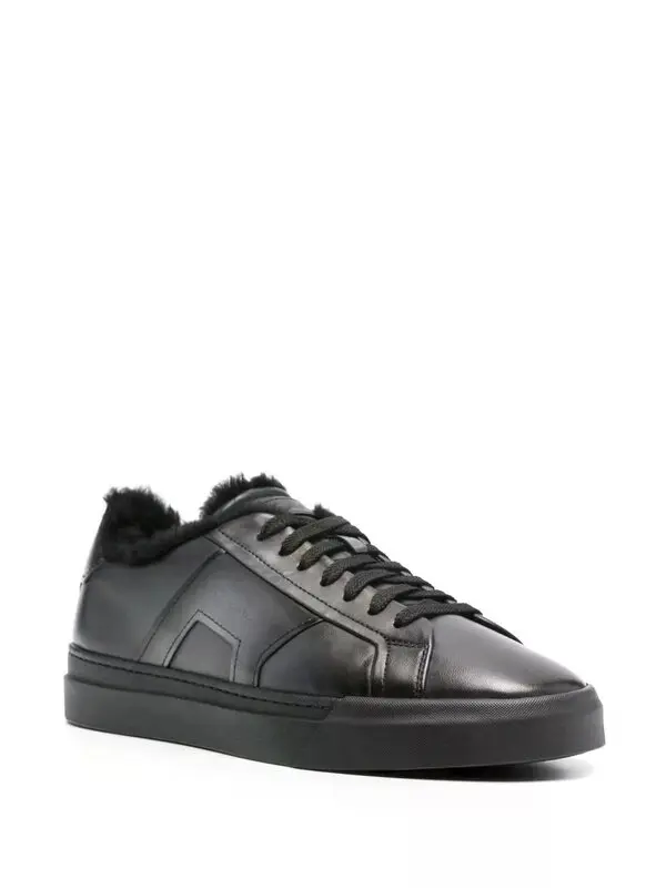 Santoni Leather Sneakers