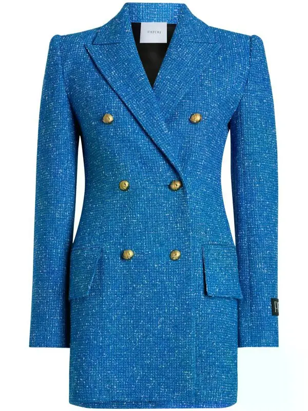 PATOU Double-breasted Virgin Wool Blazer