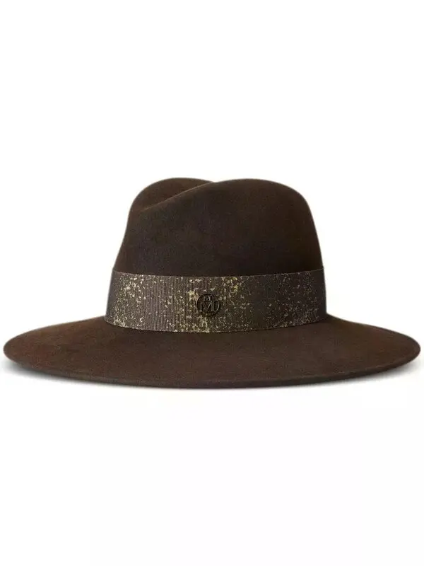 MAISON MICHEL Zango Wool-felt Fedora Hat - Brown