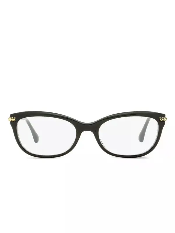 JIMMY CHOO Butterfly-frame Glasses - Black