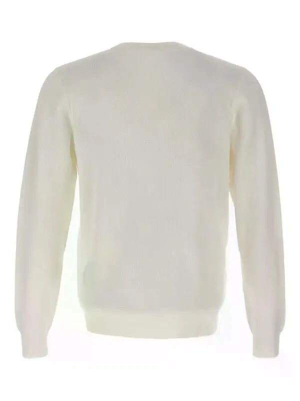 SUN 68 Cotton Crew Neck Jumper - Neutrals