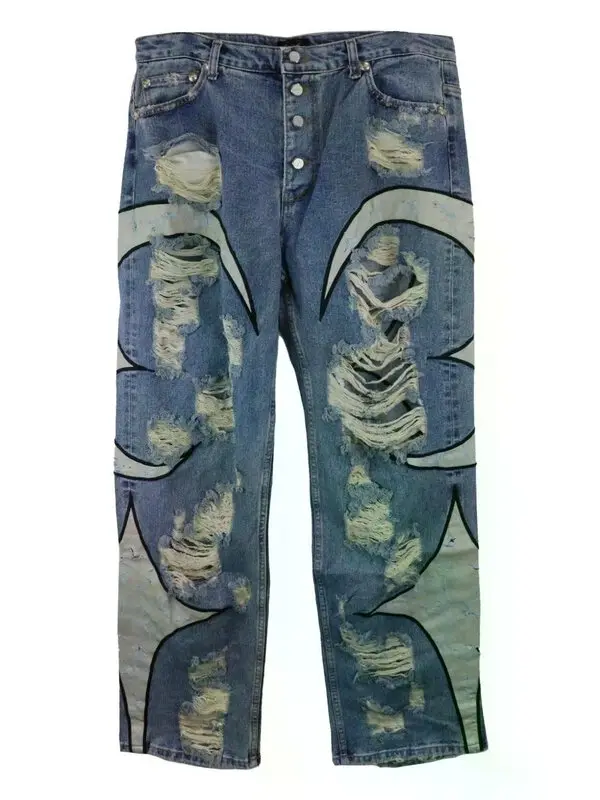 THUG CLUB Distressed-effect Jeans - Blue