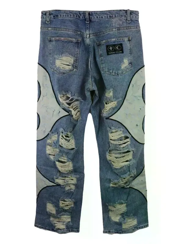 THUG CLUB Distressed-effect Jeans