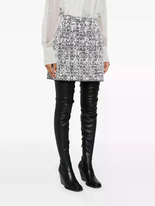 Givenchy 4g Tweed A-line Skirt
