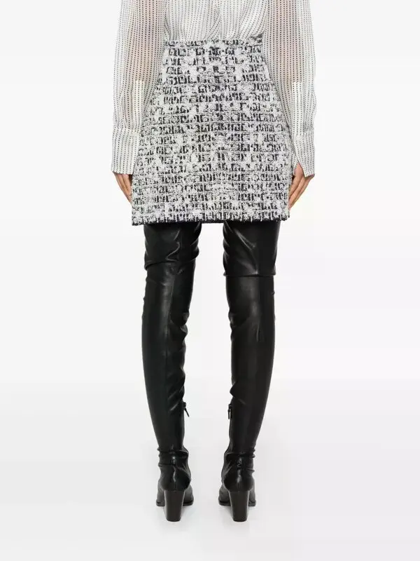 Givenchy 4g Tweed A-line Skirt