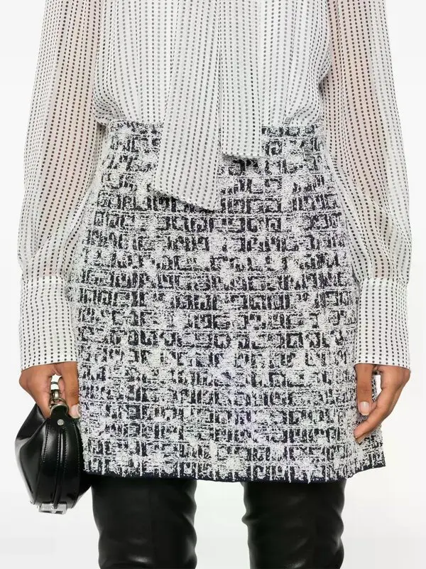 Givenchy 4g Tweed A-line Skirt