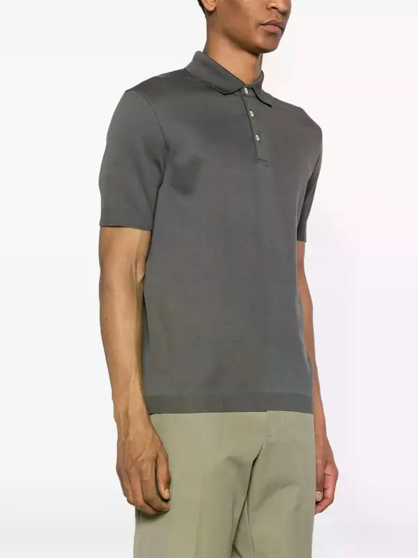 Herno Button-up Cotton Polo Shirt