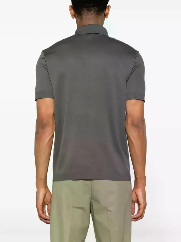 Herno Button-up Cotton Polo Shirt