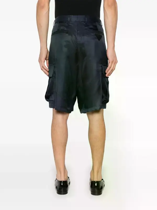 Prada Silk Cargo Shorts